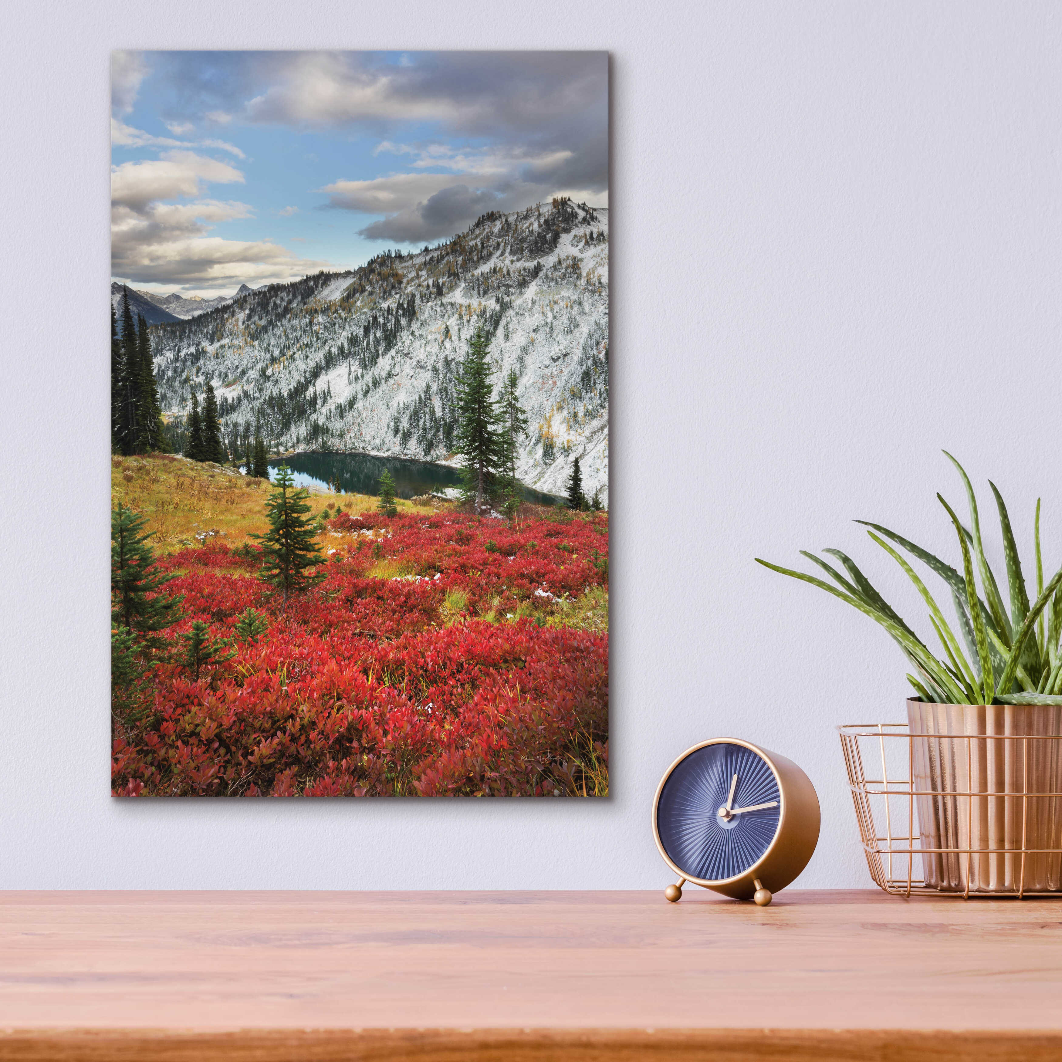 Millwood Pines Epic Art 'Lake Ann North Cascades' By Alan Majchro Lake Ann North Cascades by ...